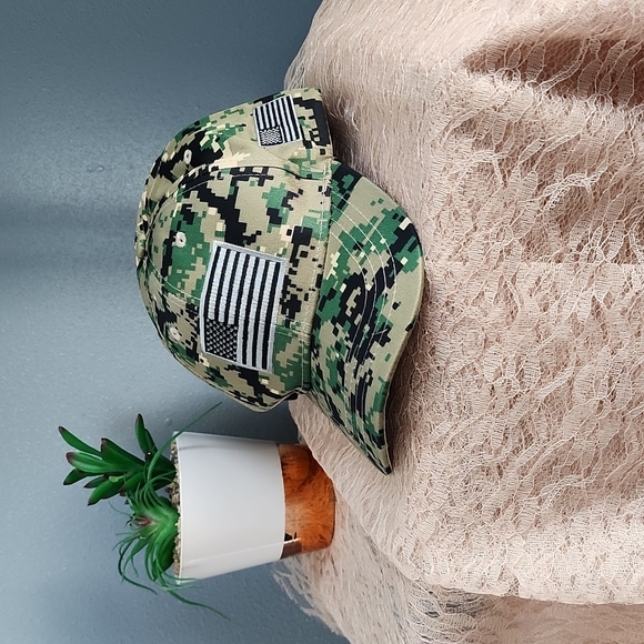 Source Unknown | Accessories | Pixel Digital Camo Adjustable Hat | Poshmark